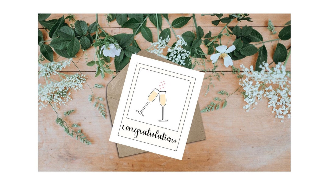 Congratulations Card Printable Pdf - Etsy