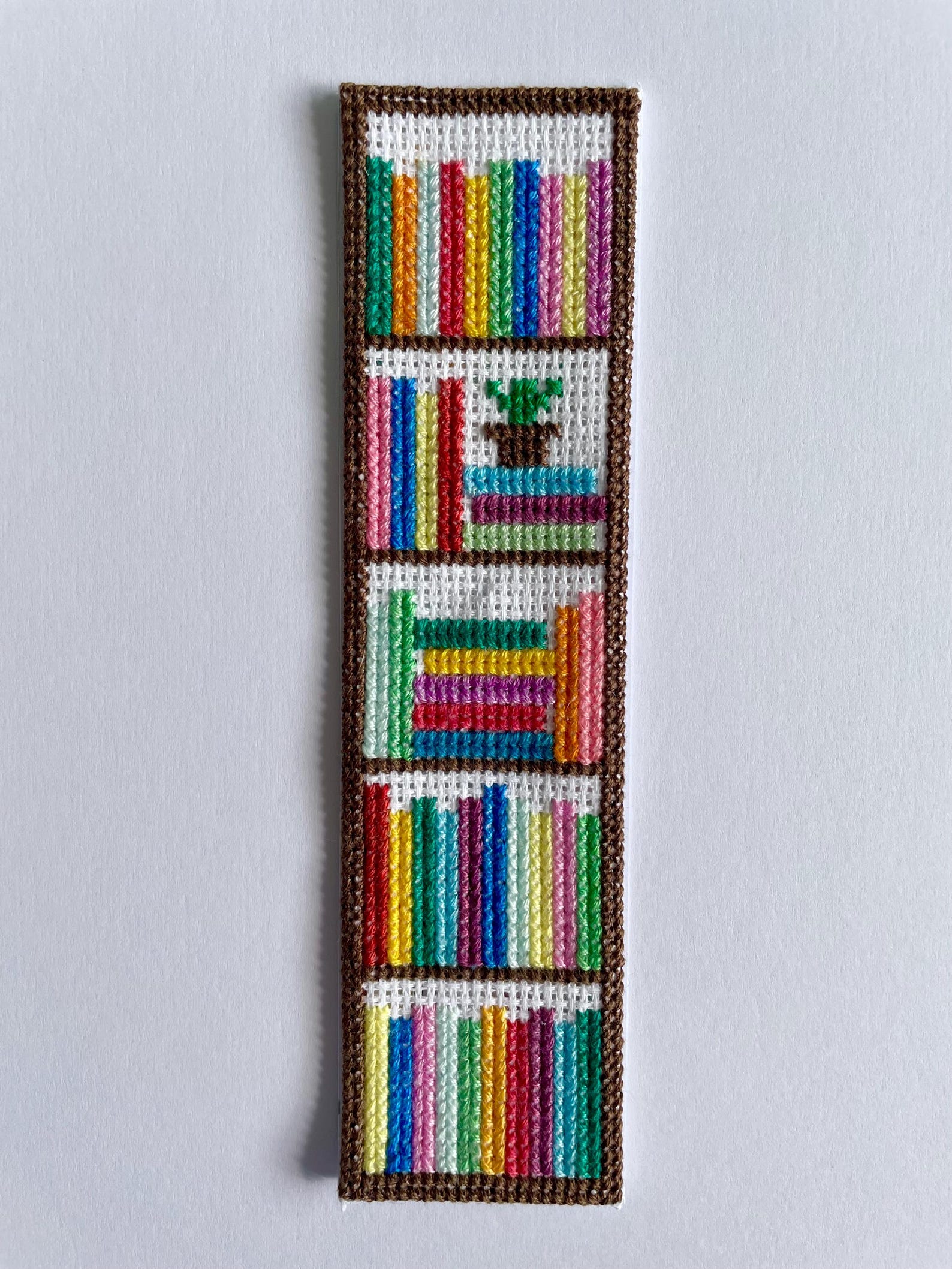 Bookshelf Bookmark Cross Stitch Pattern – DIY Embroidery (digital ...