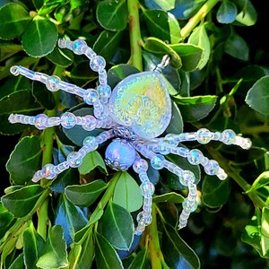 Crystal Beaded Spider Suncatcher, Christmas Spider Ornament, Shellie V ...