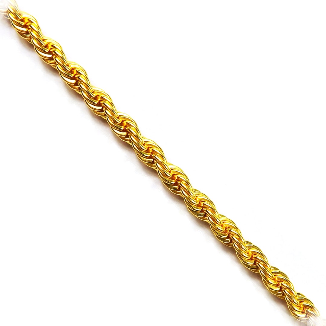1FT Gold Overlay Chain by the Foot 5MM - Etsy