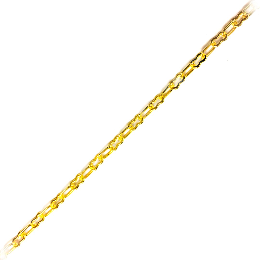 1FT Gold Overlay Chain by the Foot 3MM - Etsy