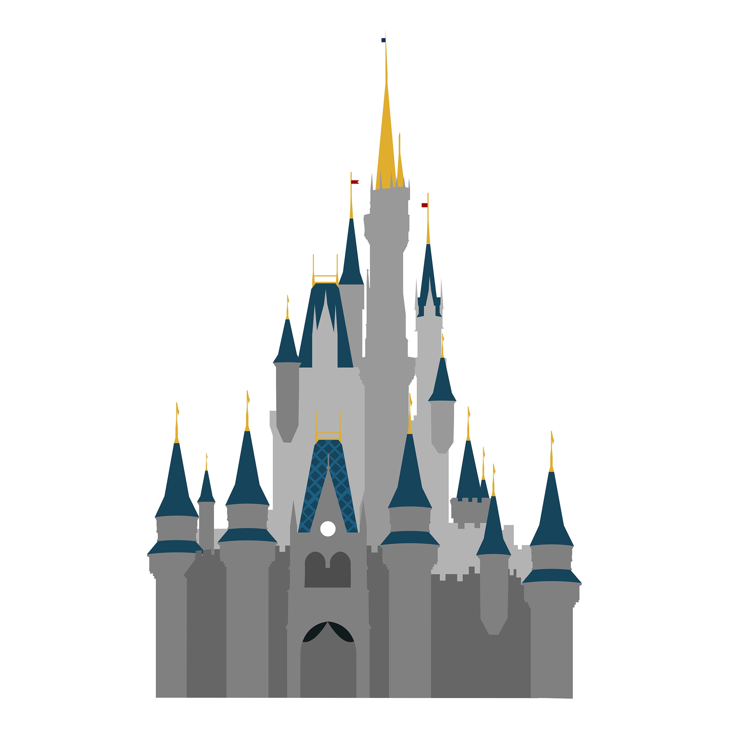 Vector Cinderella's Castle SVG Disney World Vector svg eps | Etsy