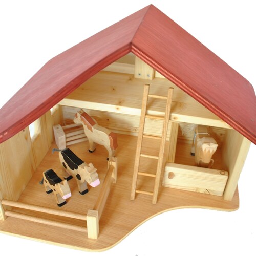 Horse Stable Wooden Farm With Paddock - Etsy