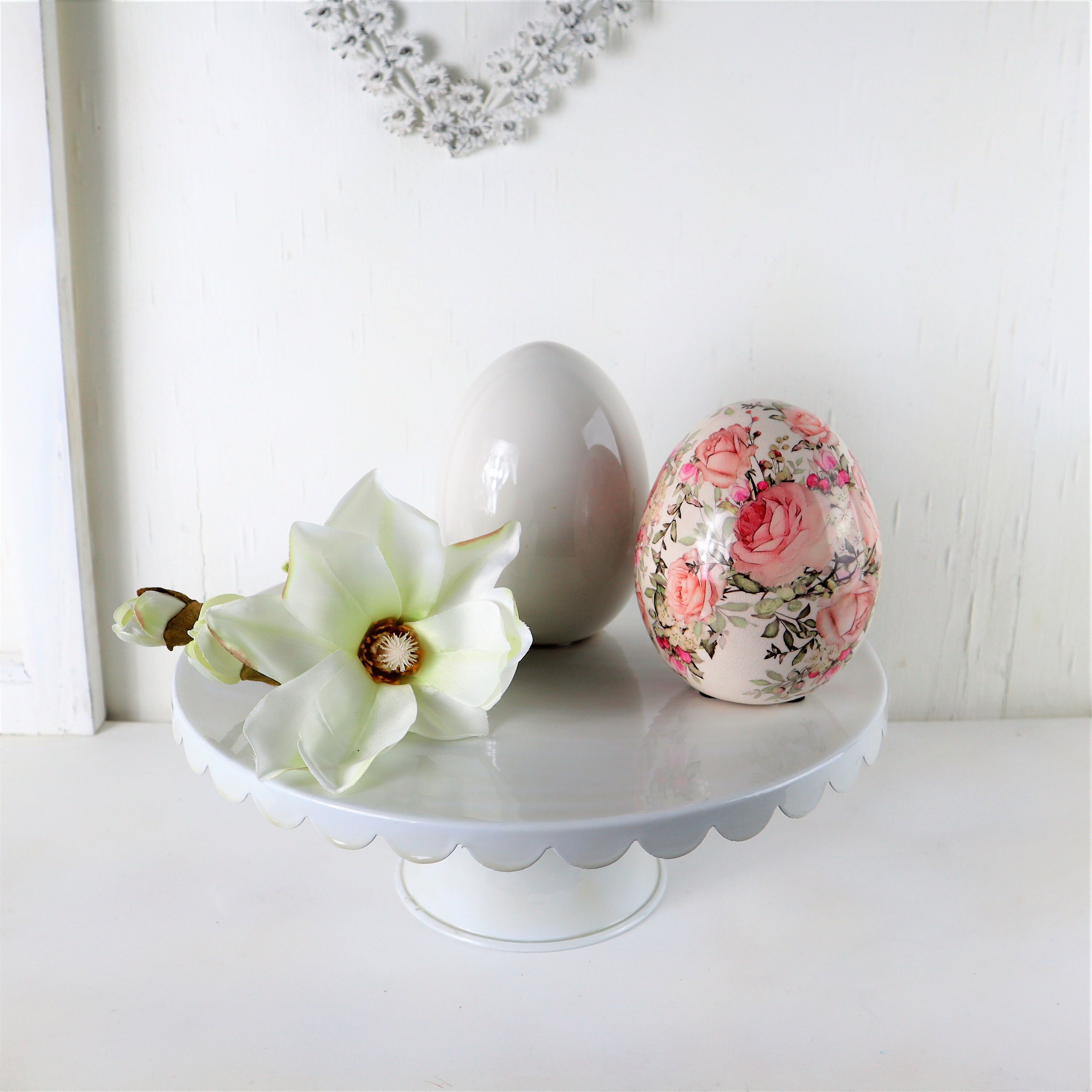 Cake plate table decoration white cake plate | Etsy