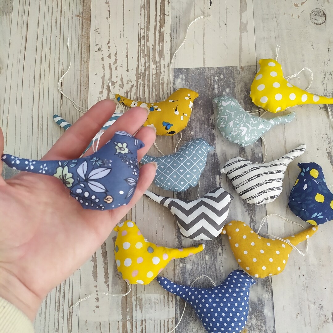 Fabric Birds Decoration Handmade Easter Decoration Christmas Ornaments ...
