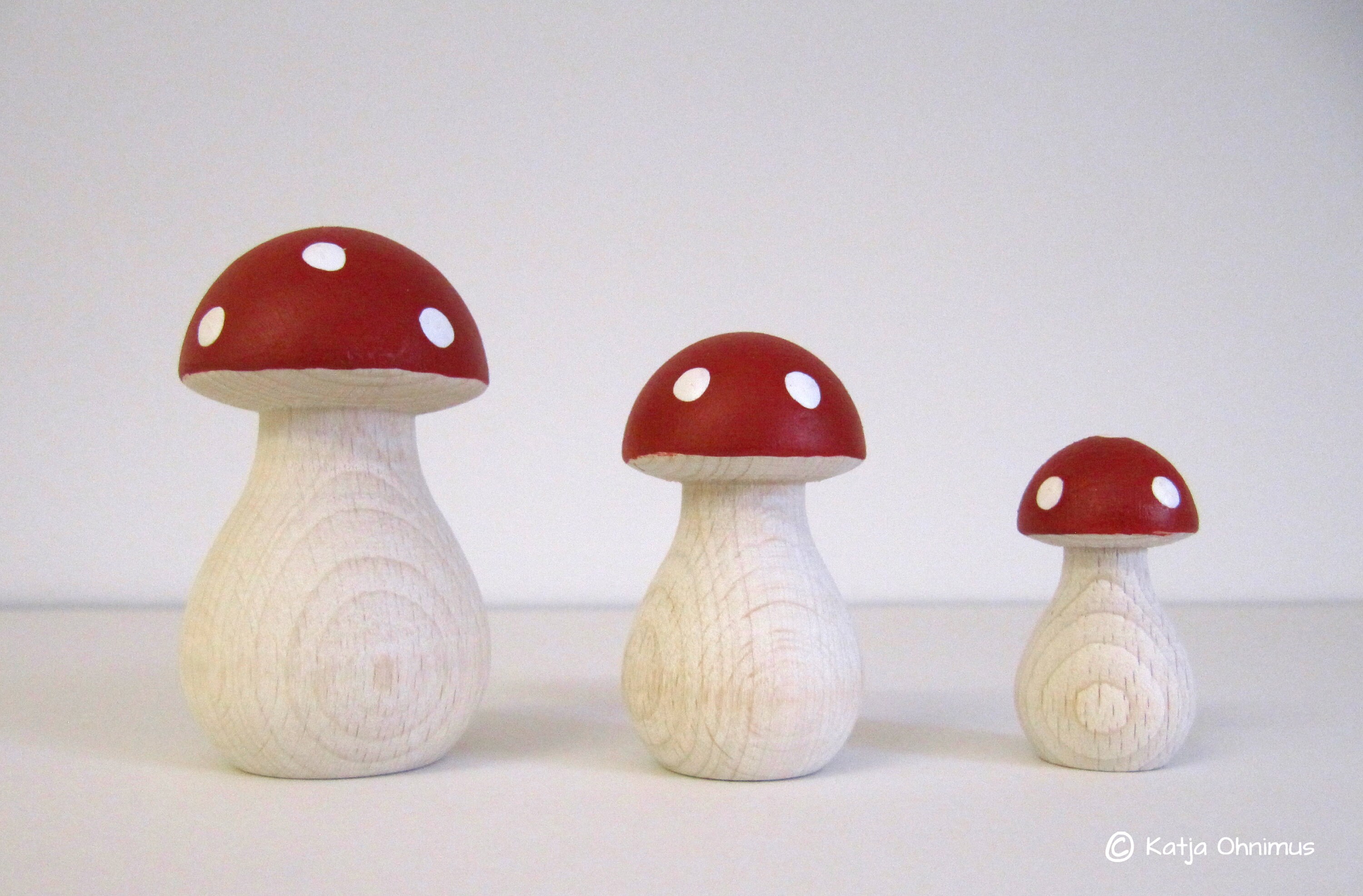 Pilz Holzpilz Glückspilz Fliegenpilz Glücksbringer Geschenk Holzdeko ...