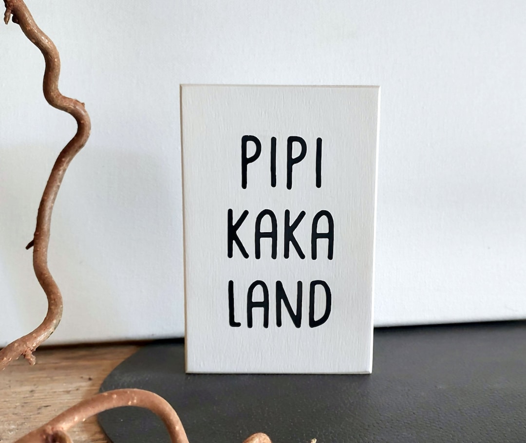 PIPI KAKA LAND Schild Bad Badezimmer Toilettenschild Deko Badezimmer ...