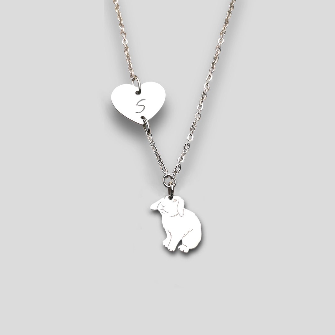 Aries Rabbit Necklace, Rabbit Pendant Necklace, Dwarf Aries Rabbit ...