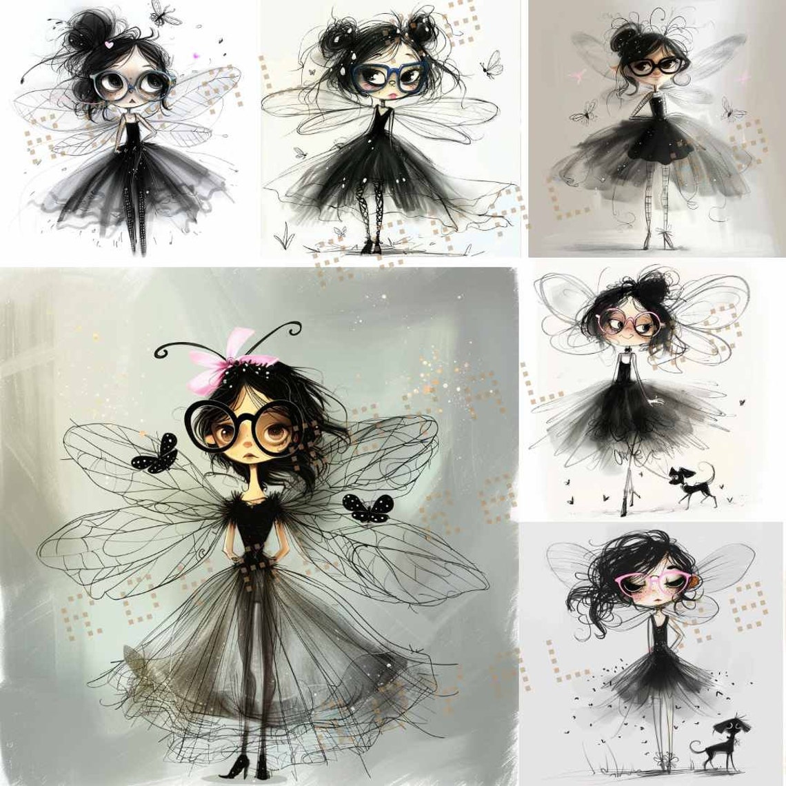 Fairy Clipart, 14 Fairies Clipart, Printable Watercolor Clipart, High ...