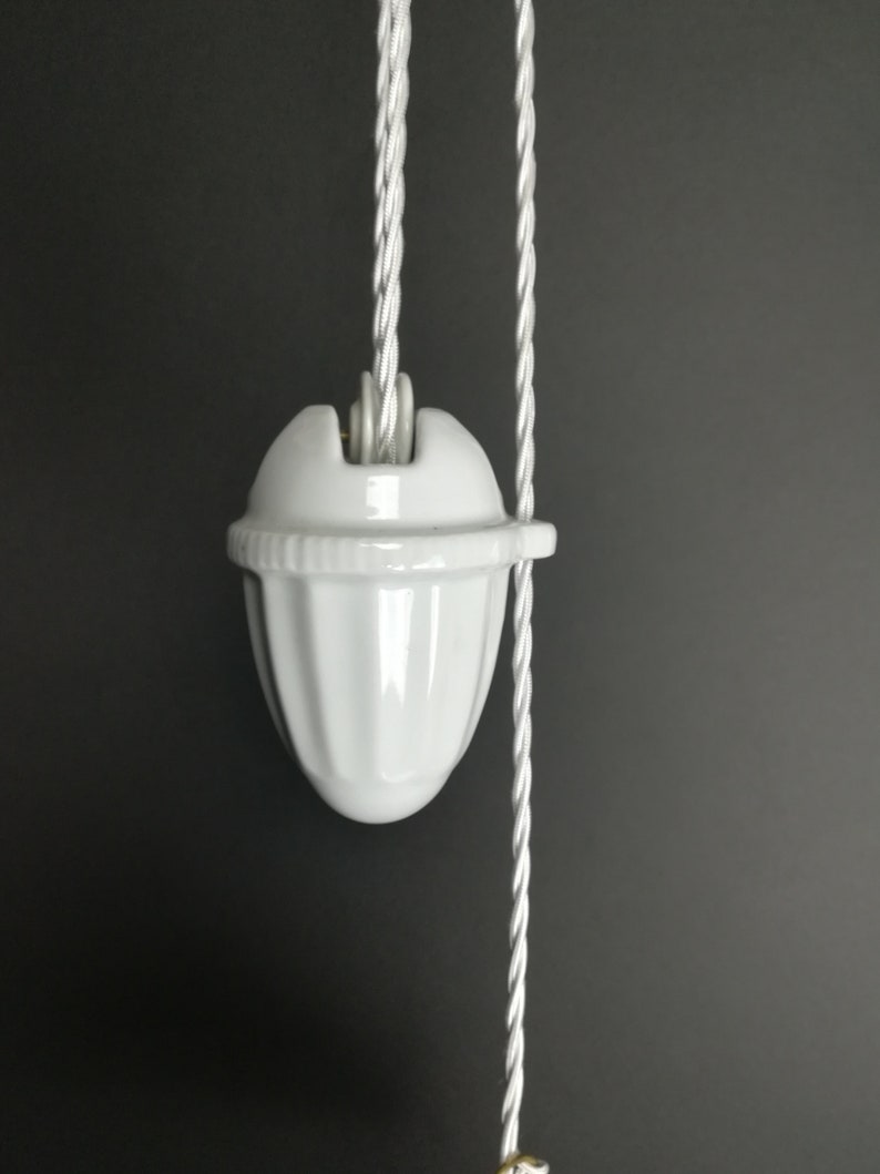 Height-adjustable Dining Table Lamp Pull Lamp With Old Hand-blown Glass ...