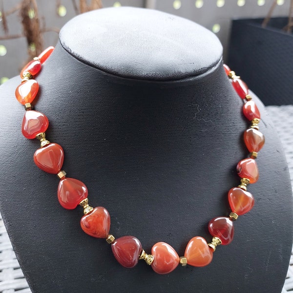 Karneol kette - Etsy.de