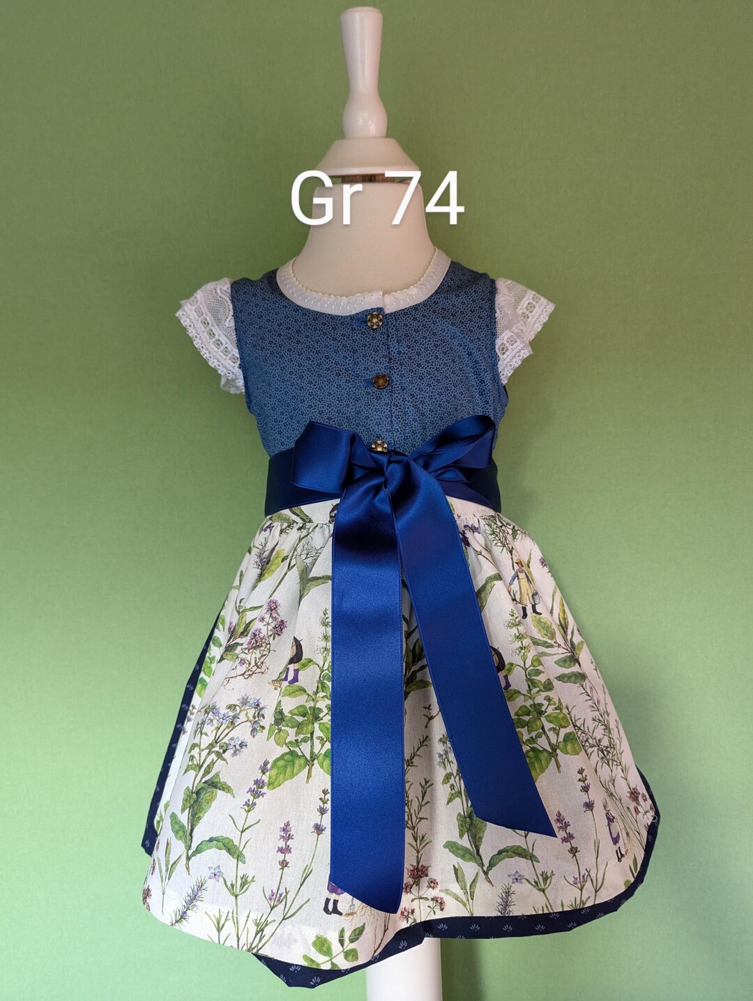 Baby Dirndl Size 74, Made of Beautiful Traditional Fabric, Available ...