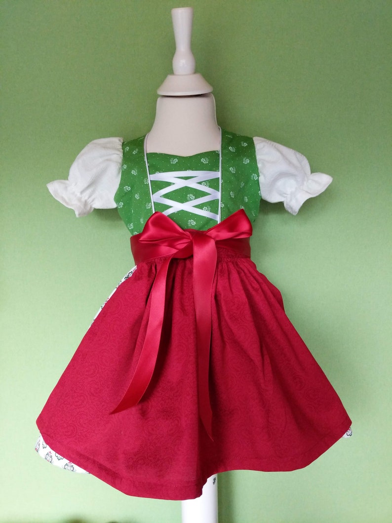 Baby Dirndl Marthl Gr. 56-92 mit Reißverschluss - Etsy.de