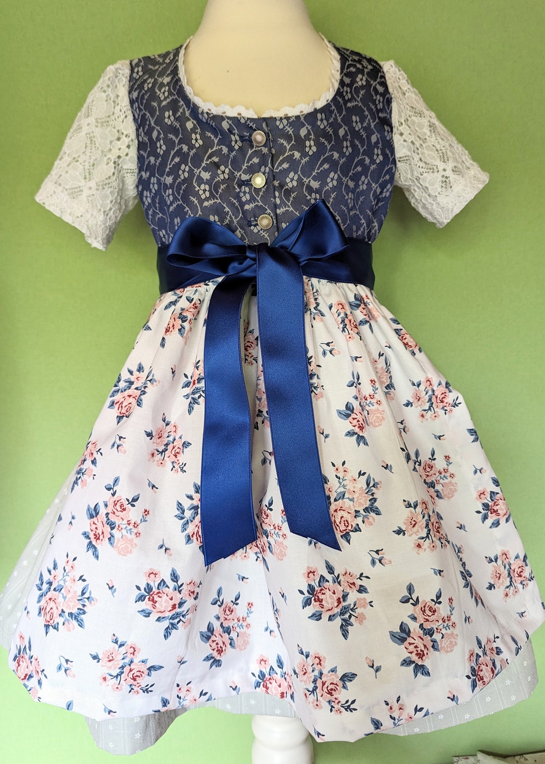 Children's Dirndl Size. 98, Made of Classic Traditional Costume Fabric ...