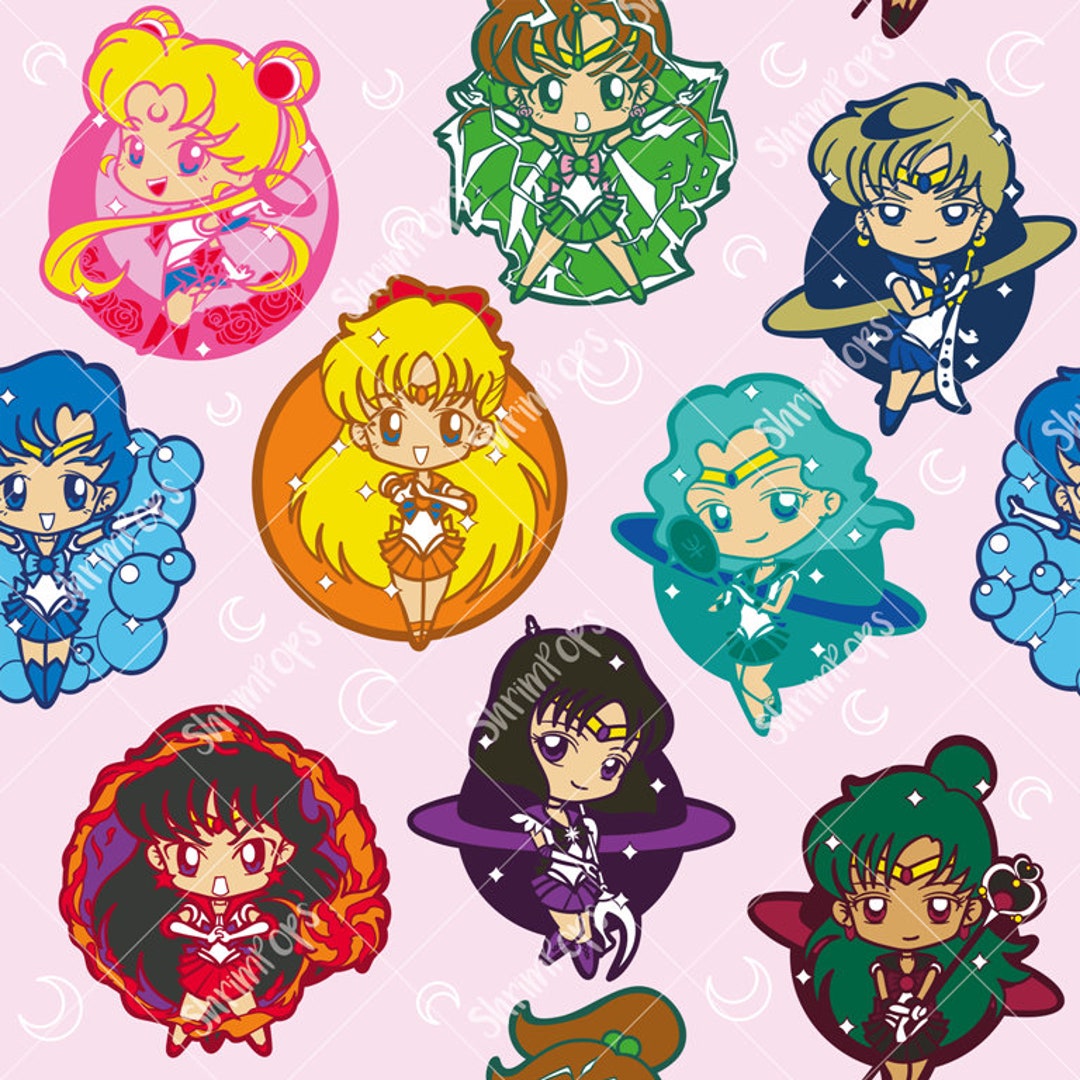 Anime Digital Seamless Pattern Sailor Moon - Etsy