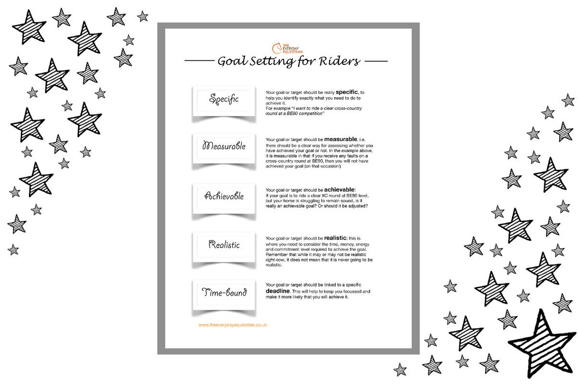 Horse Riders Goal Setting | Equestrian Planner | Horse Rider Confidence ...