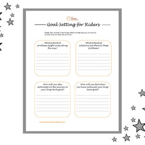 Horse Riders Goal Setting | Equestrian Planner | Horse Rider Confidence ...