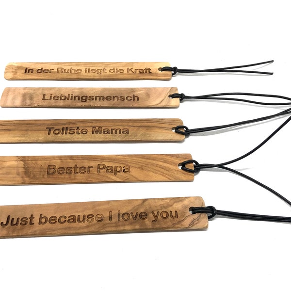 Thin Wood Bookmark - Etsy