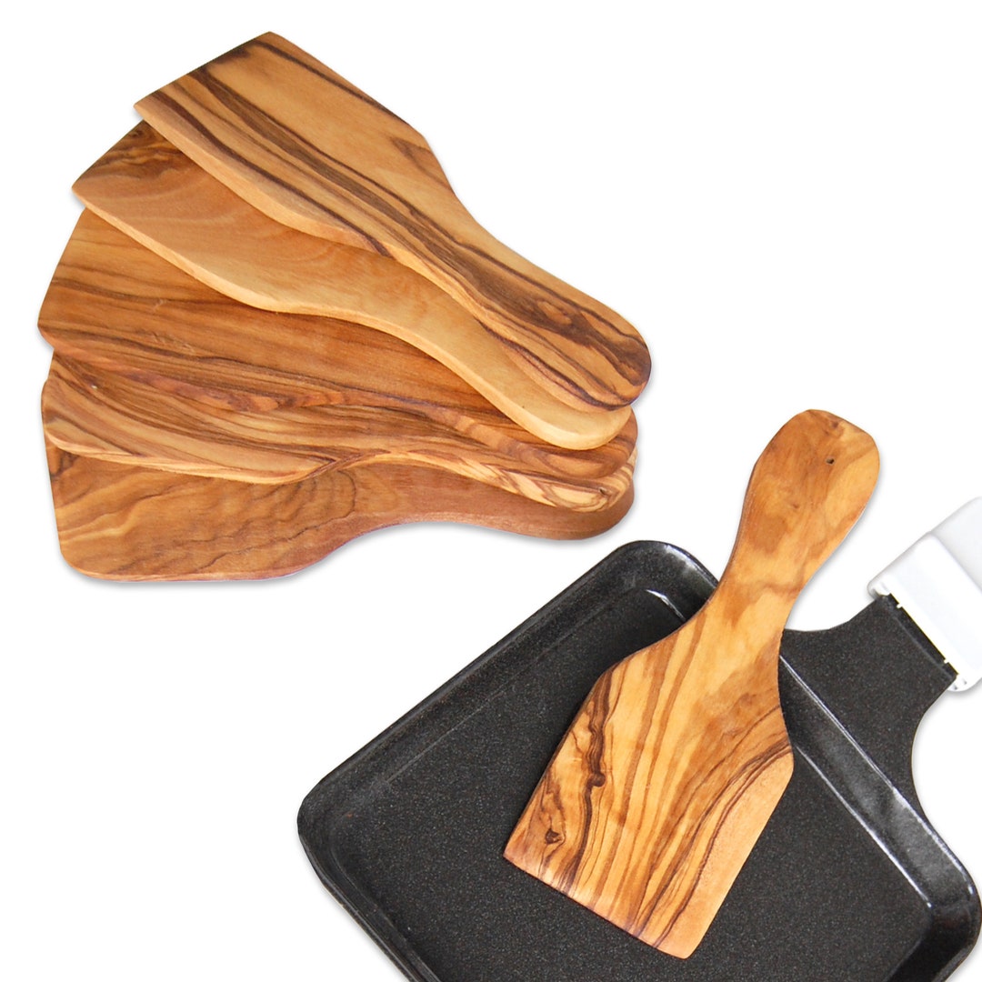 Set of 6 Raclette Sliders Made of Olive Wood - Etsy