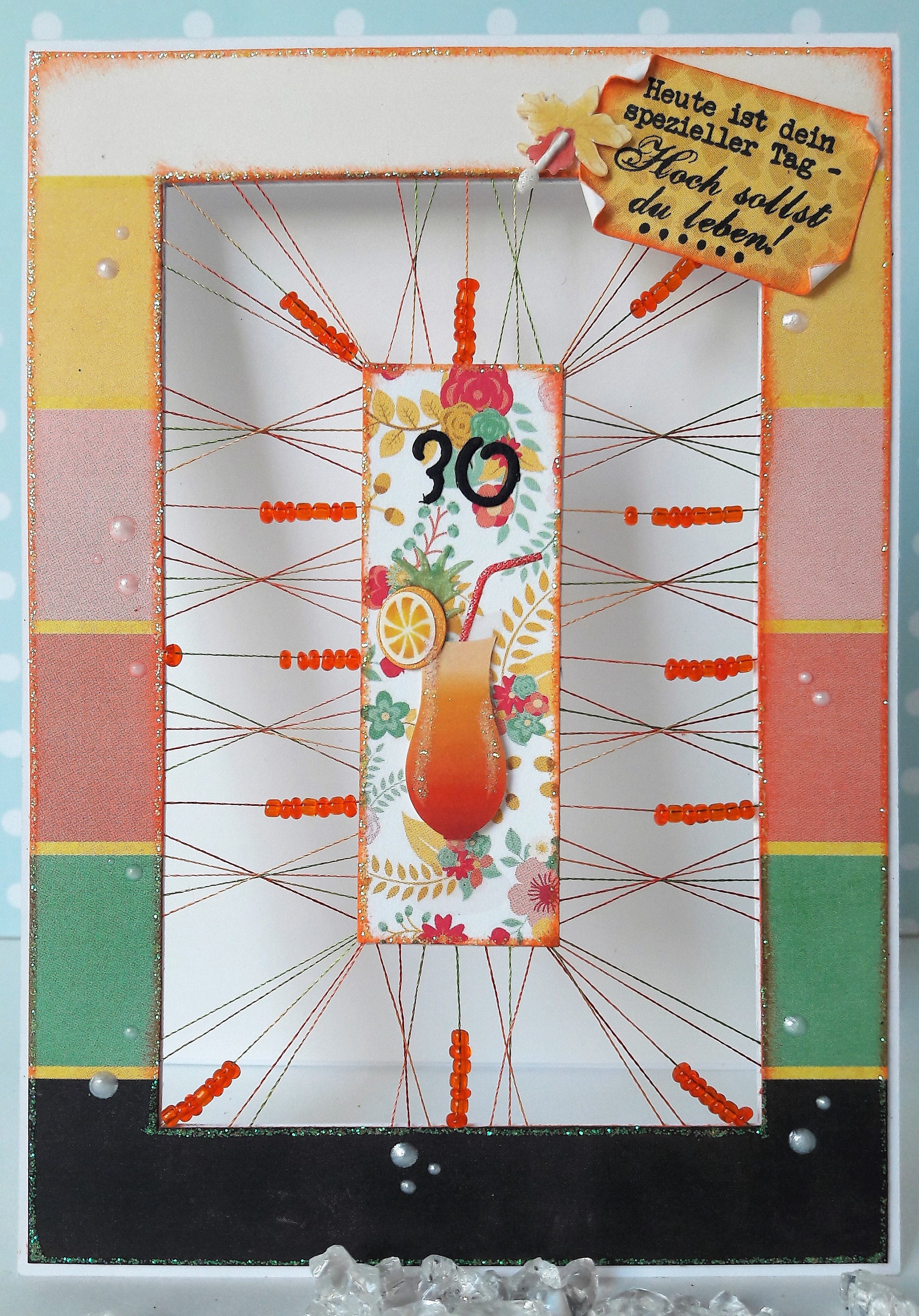 Trapeze Card for the 30th Birthday - Etsy