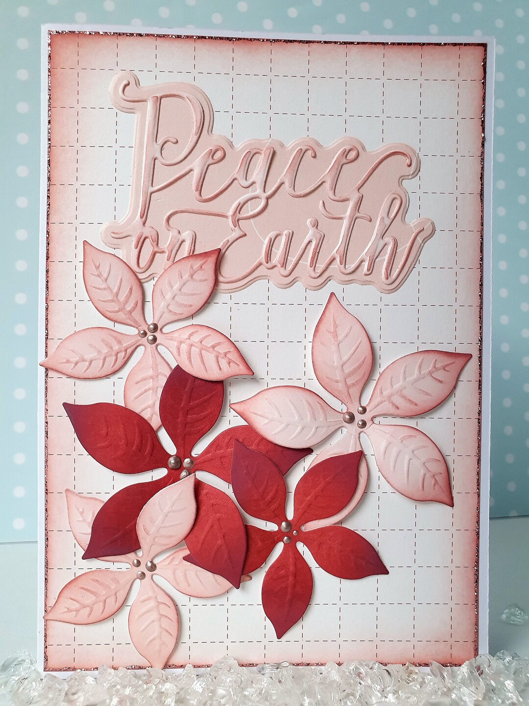 Christmas Card "pink Christmas" - Etsy