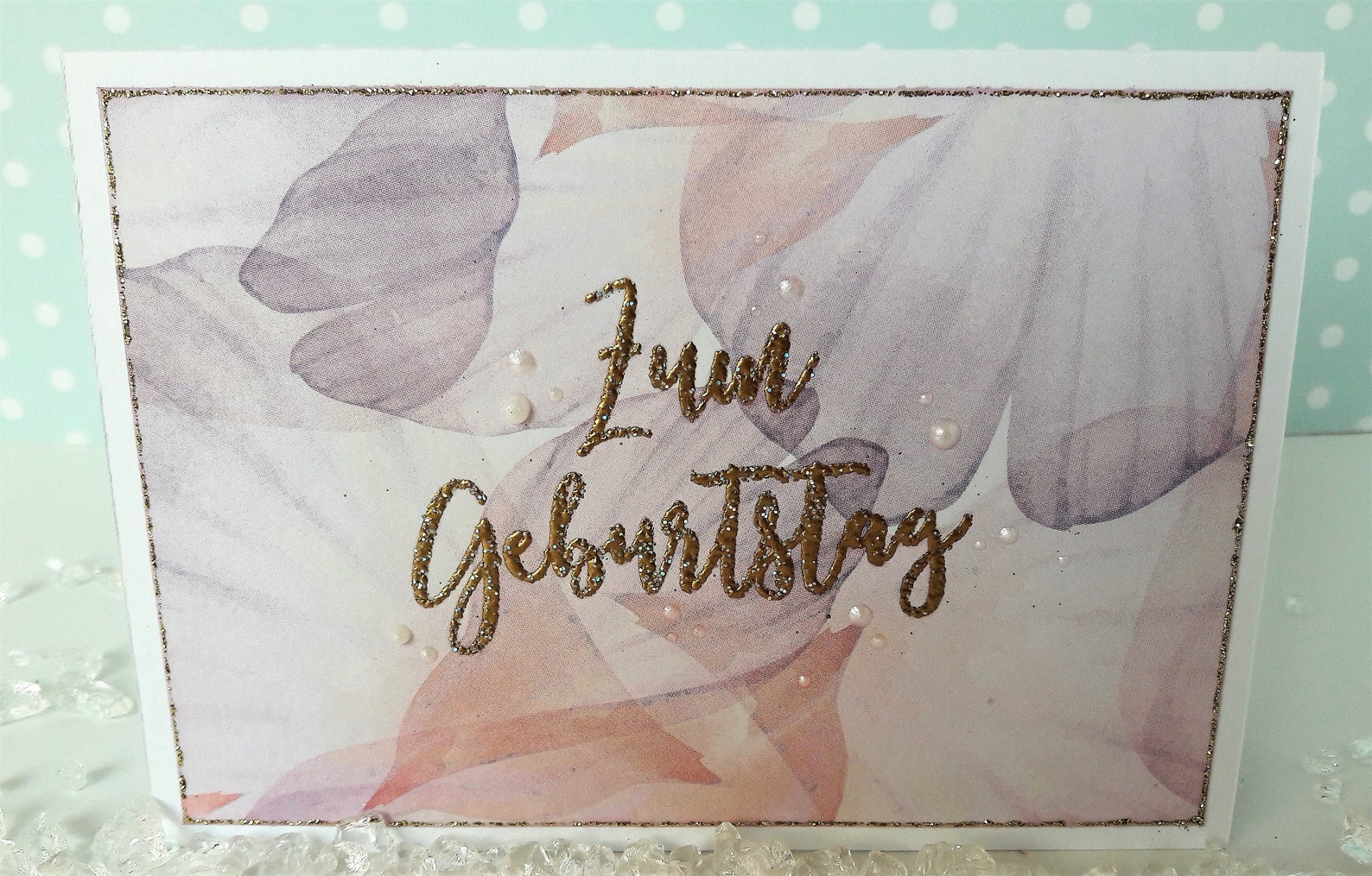 Congratulations Card "tender Petal Rain" - Etsy