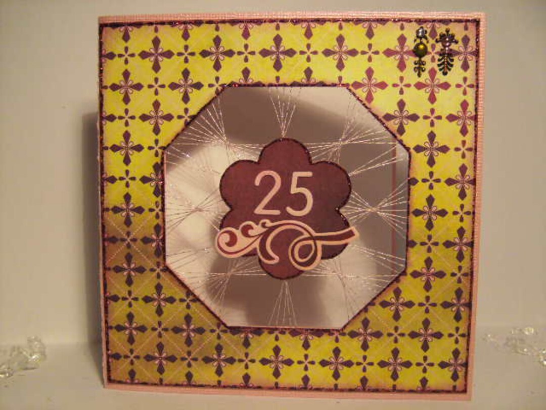 Trapeze Card for the 25th Birthday - Etsy