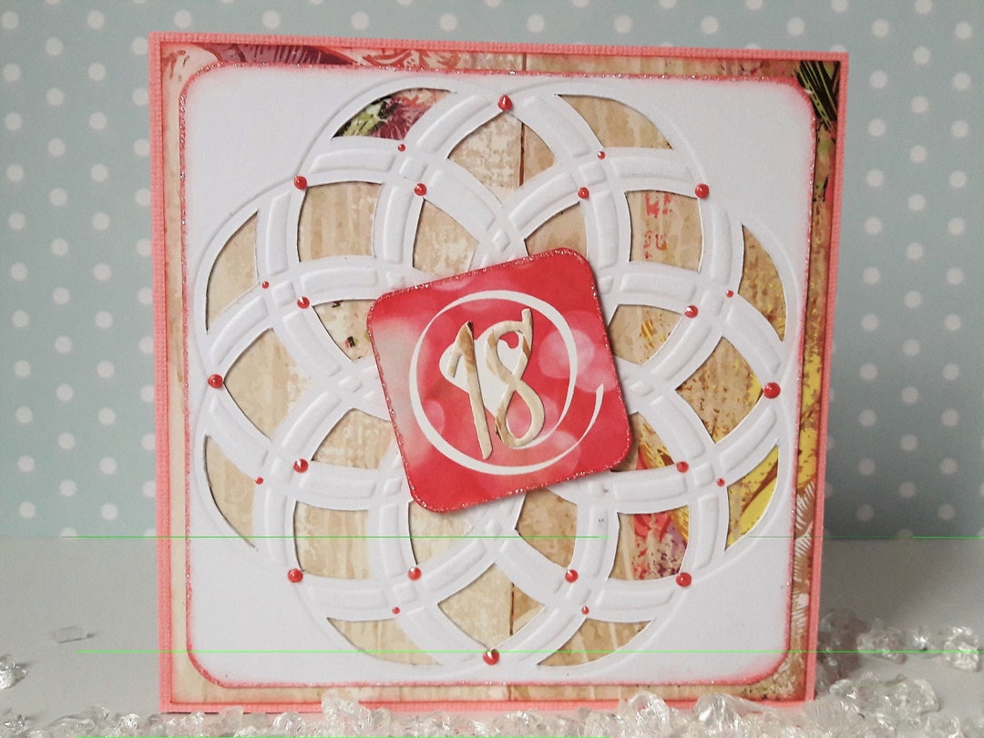 Congratulations Card "@ 18" - Etsy