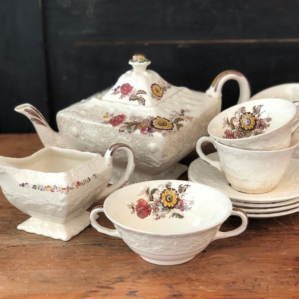 Embossed Teapot - Etsy