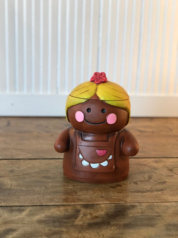 Vintage Cookie Jar Gingerbread Girl Approximately 9 H | Etsy