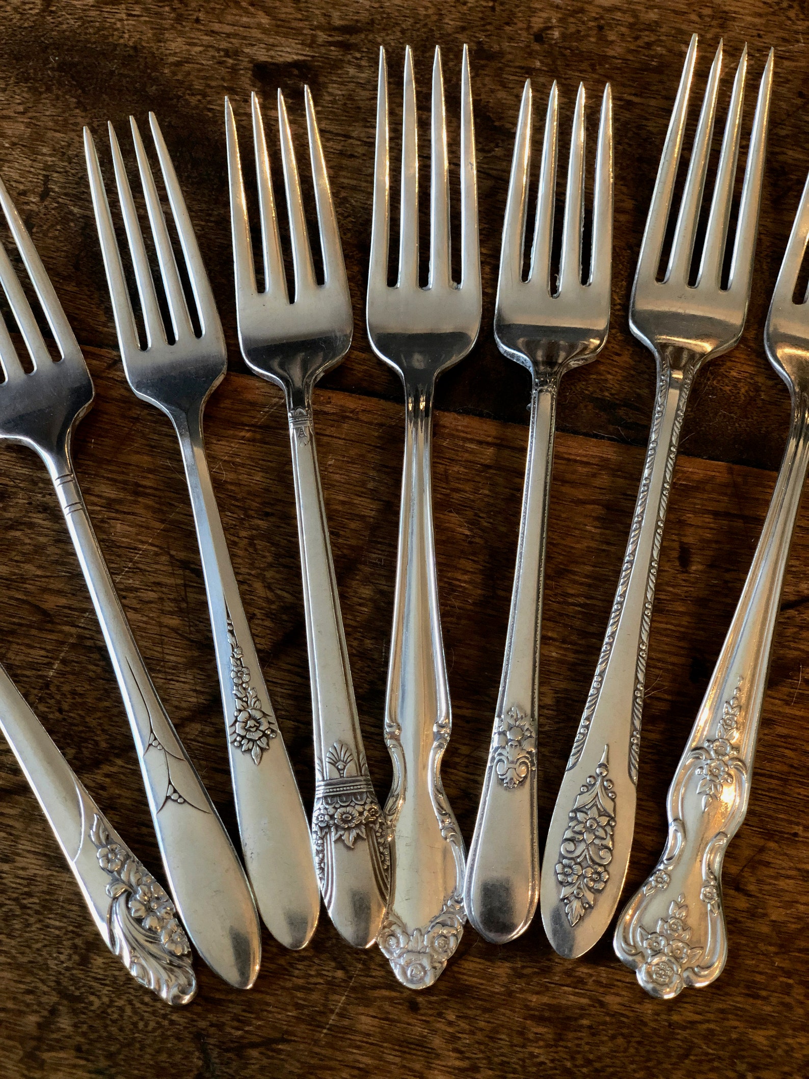 Mismatched Silverware 40 Pieces Antique Silver Plate | Etsy