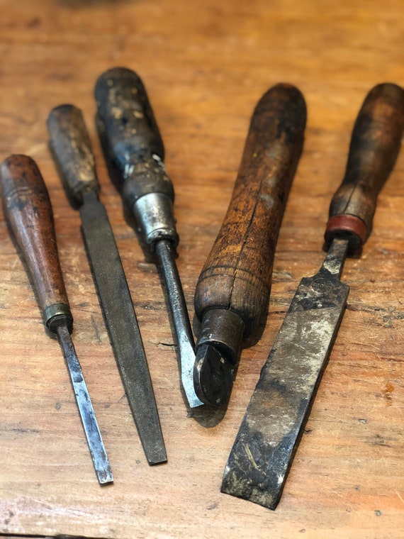 Industrial Chisels Woodworking Sculpting Tools Wood | Etsy