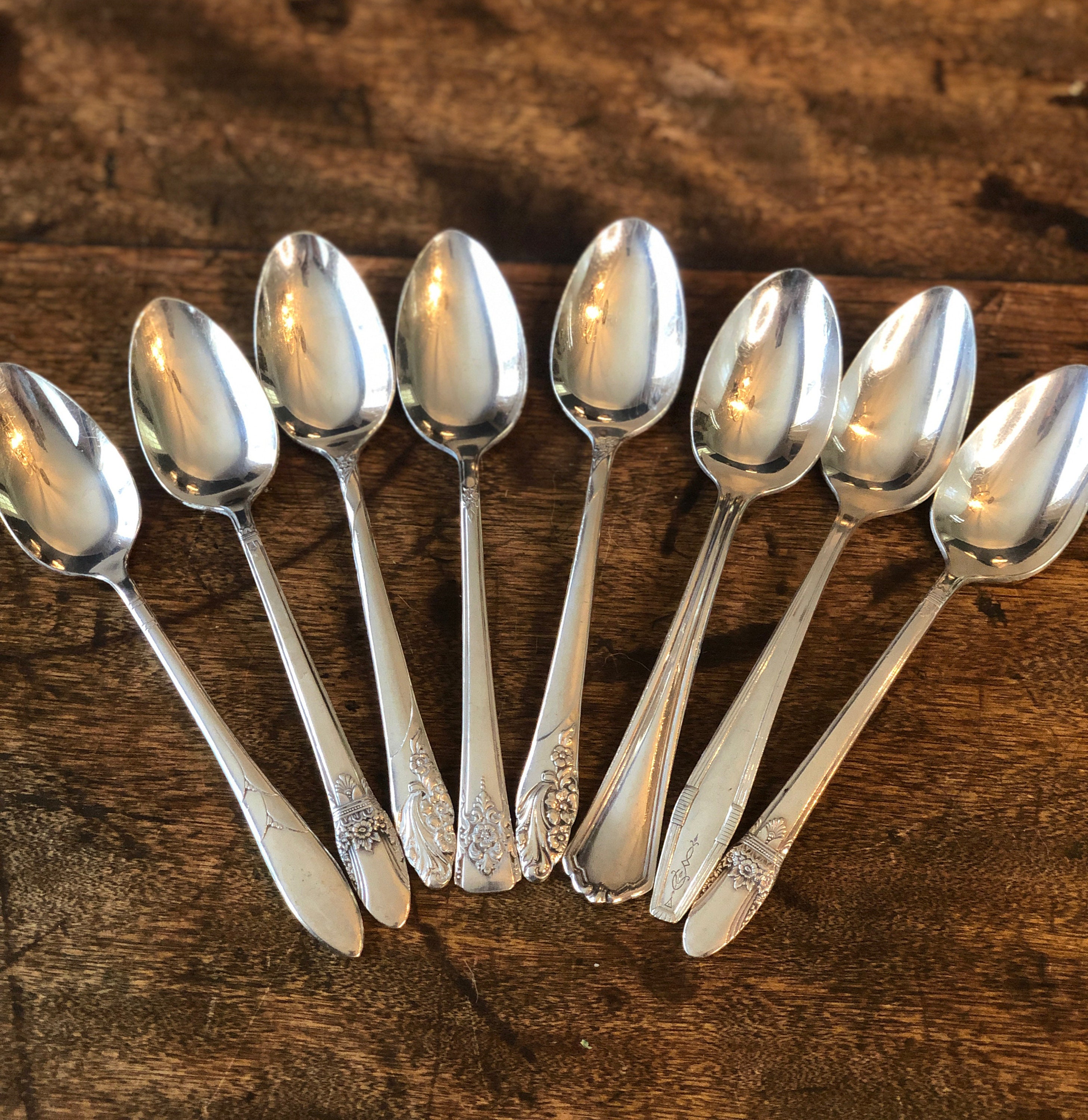 Mismatched Silverware 40 Pieces Antique Silver Plate | Etsy