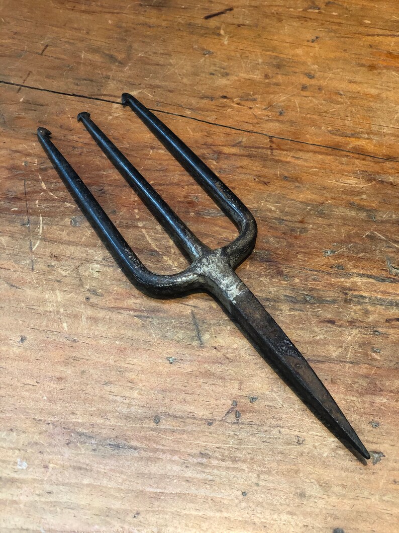 Pair Pitch Fork Floral Frog Large Metal Industrial Decor | Etsy