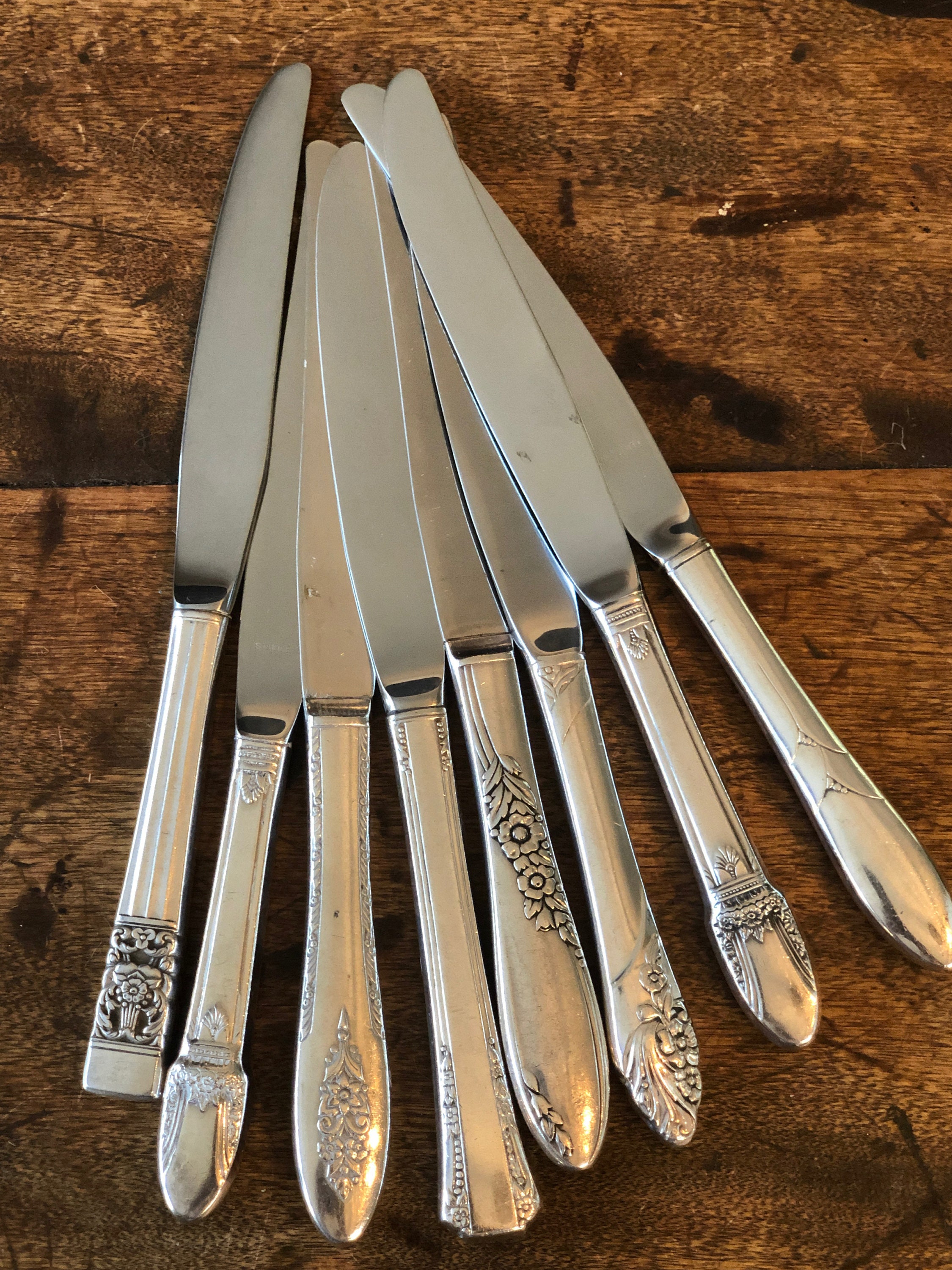 Mismatched Silverware 40 Pieces Antique Silver Plate | Etsy