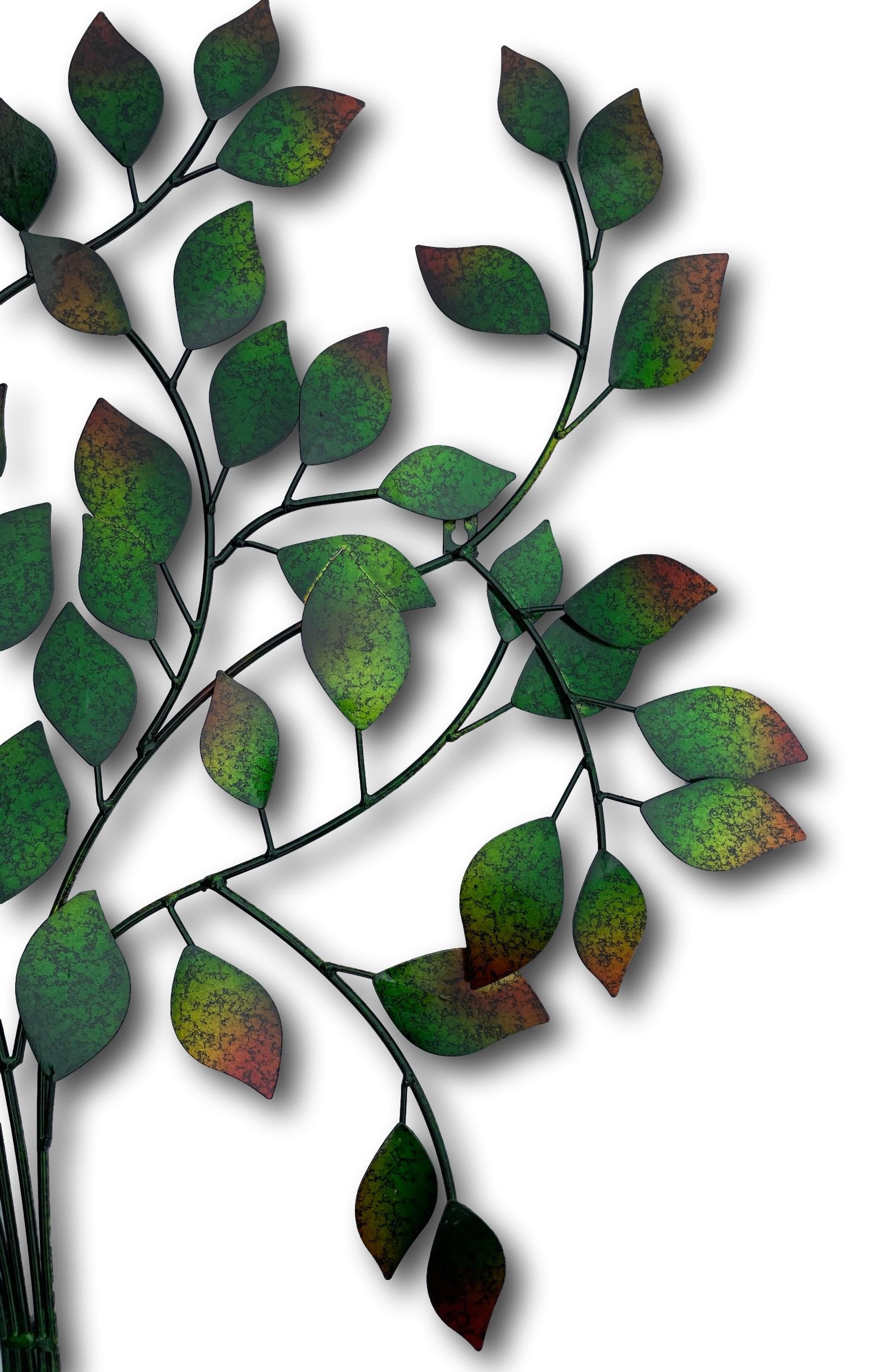 Large Autumn Tree of Life Floral Metal Wall Art Wall Hanging | Etsy