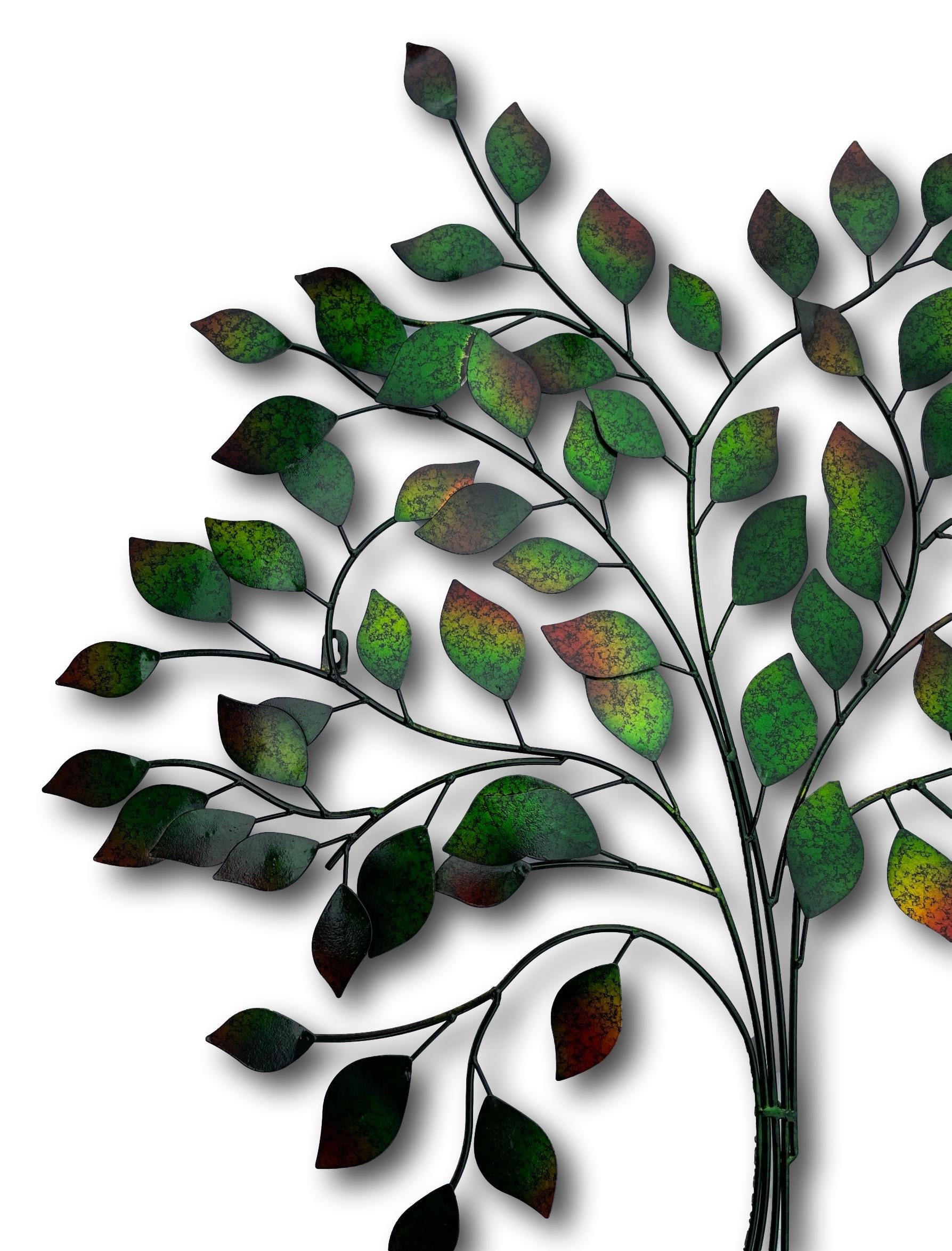 Large Autumn Tree of Life Floral Metal Wall Art Wall Hanging | Etsy