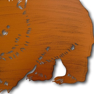 Rustic Wombat Wall Art Laser Cut Metal Art Wall Hanging Australiana ...