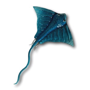 3D Stingray Realistic Wall Art - Handmade Metal Art - Garden Patio ...