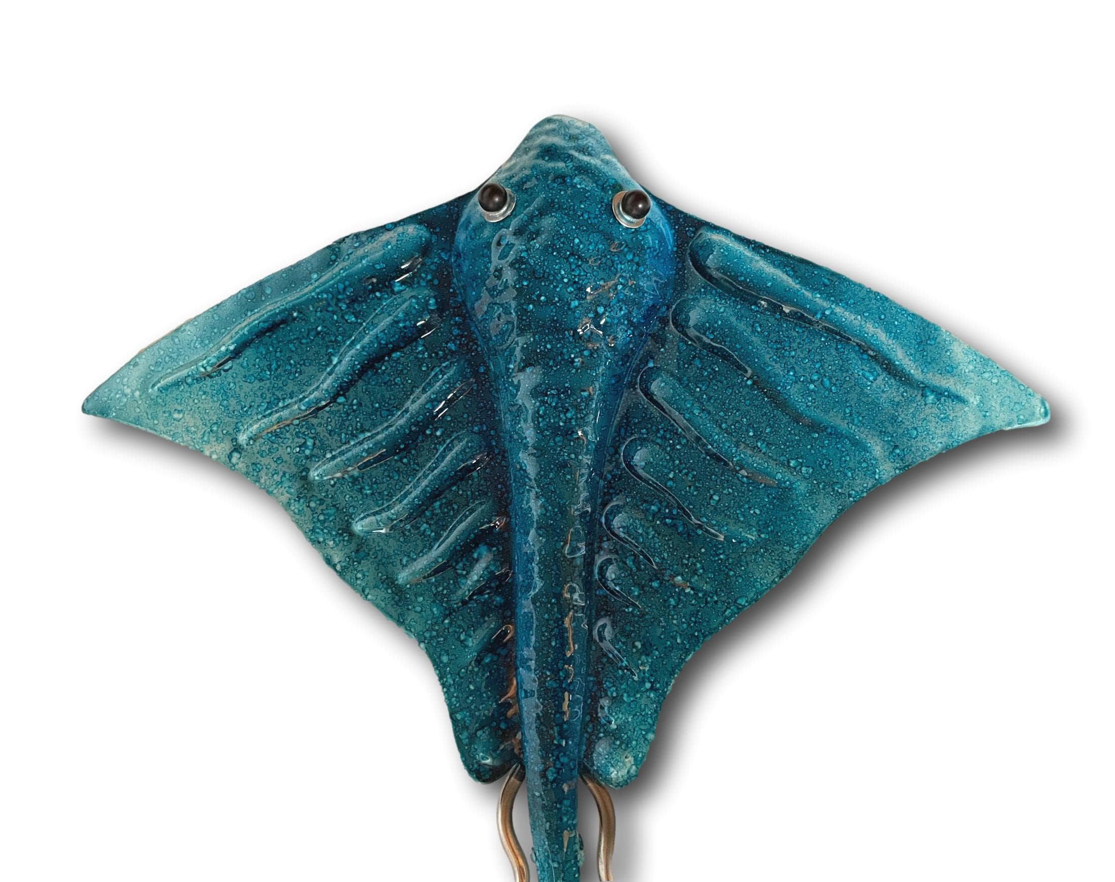 3D Stingray Realistic Wall Art Handmade Metal Art Garden - Etsy