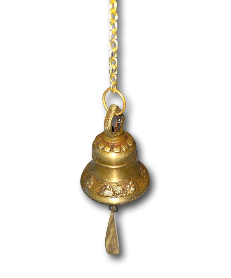 Solid Brass Buddhist Bell Nepalese Wind Chime Handmade in - Etsy