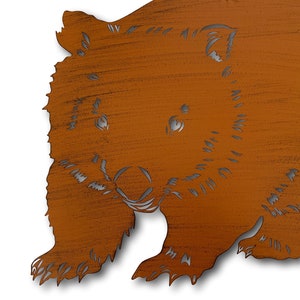 Rustic Wombat Wall Art Laser Cut Metal Art Wall Hanging Australiana ...