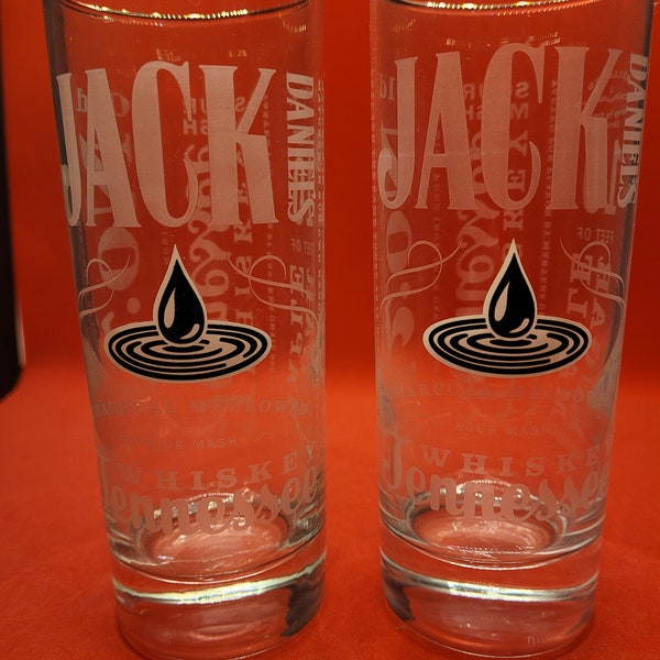 Jack Daniels Tall Glasses - Etsy