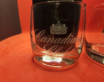 Set of 2 Beautiful Canadian Club Whisky, Whiskey Glasses - Etsy