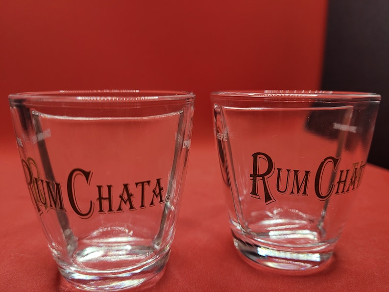 Set of 2 Rum Chata Split Shot Glasses - Etsy
