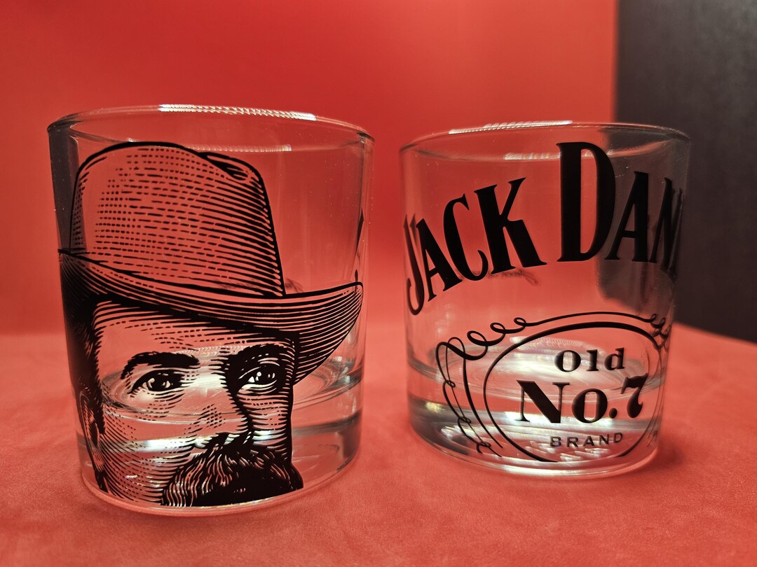 Set of 2 Jack Daniels Portrait Logo Rock Glasses - Etsy