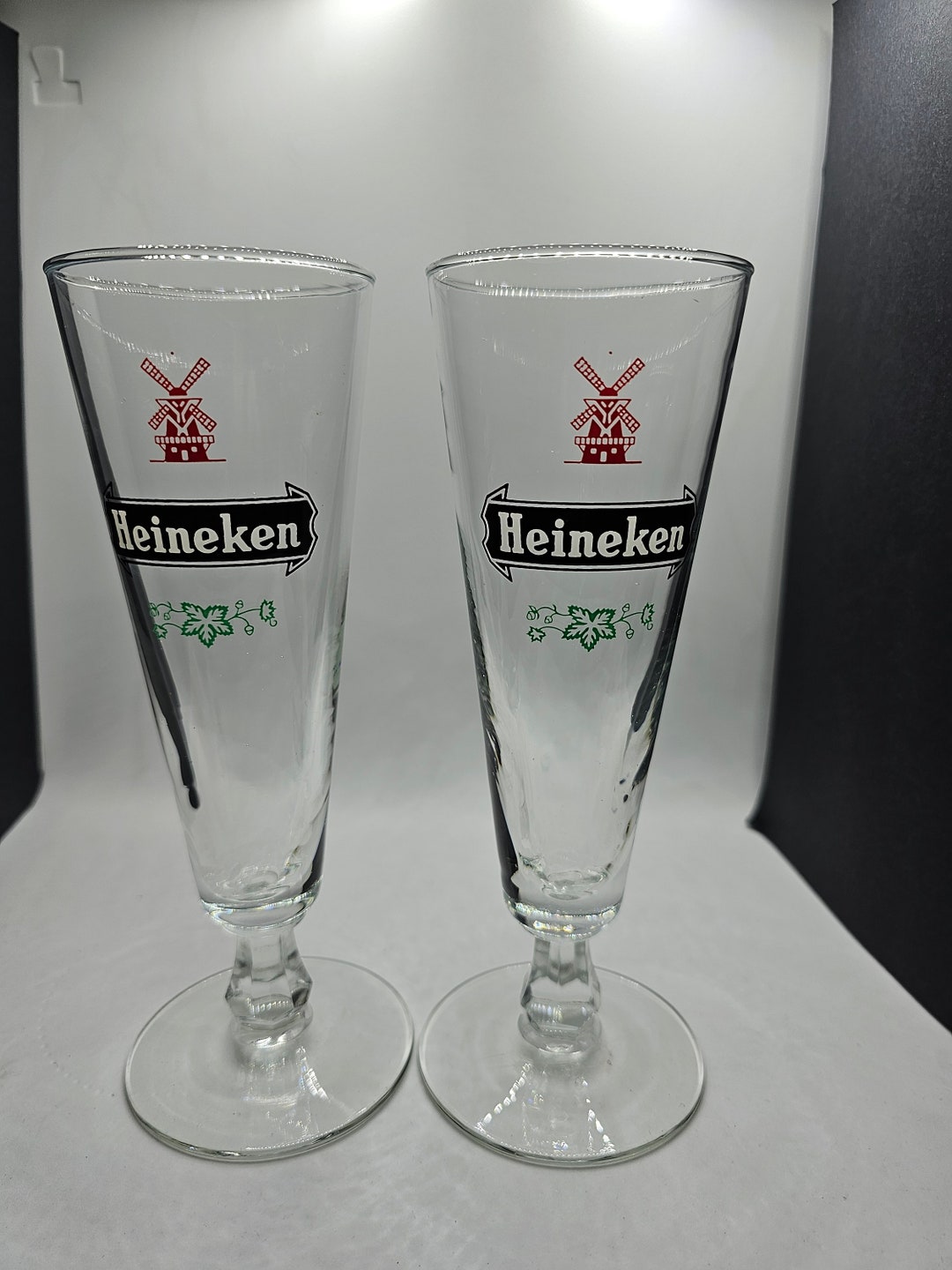 Set of 2 Beautiful Heineken Glasses - Etsy