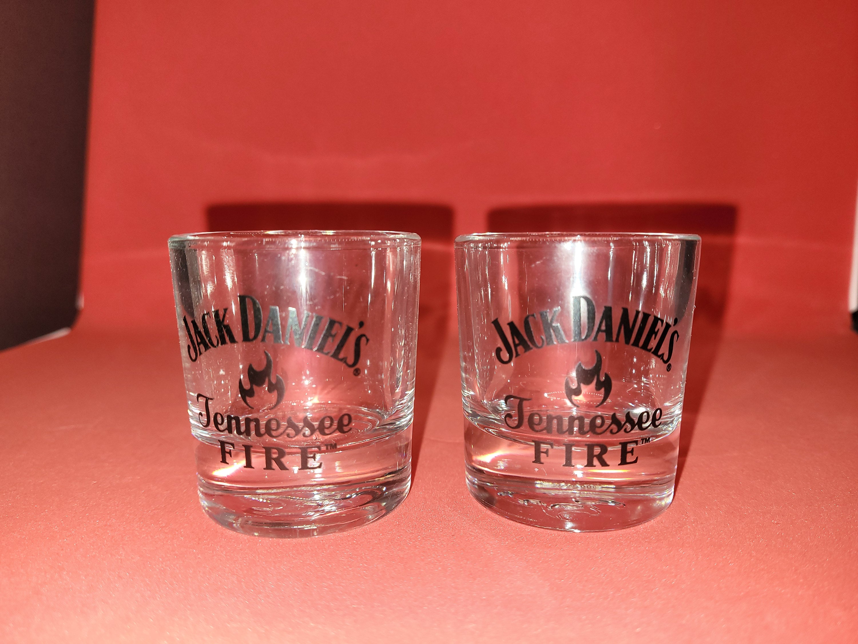 Set of 2 Jack Daniels Tennessee Fire Shot Glasses Glass - Etsy
