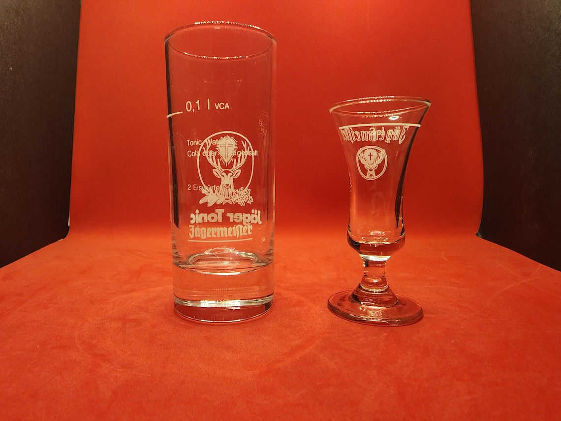 Pair of Jager, Jagermeister Glasses - Etsy