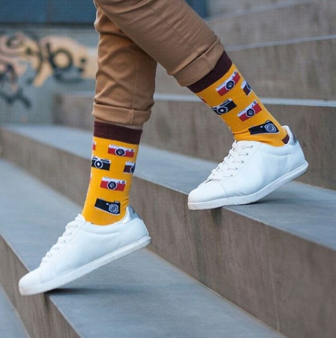 Unisex Camera Socks L Novelty Photography Gift L 2 Colours - Etsy